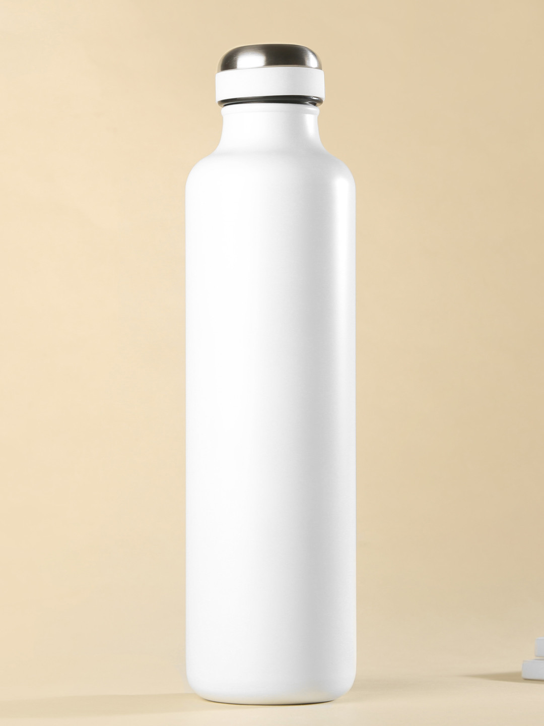 Buy Bigsmall White Solid Stainless Steel Flask - Water Bottle for ...