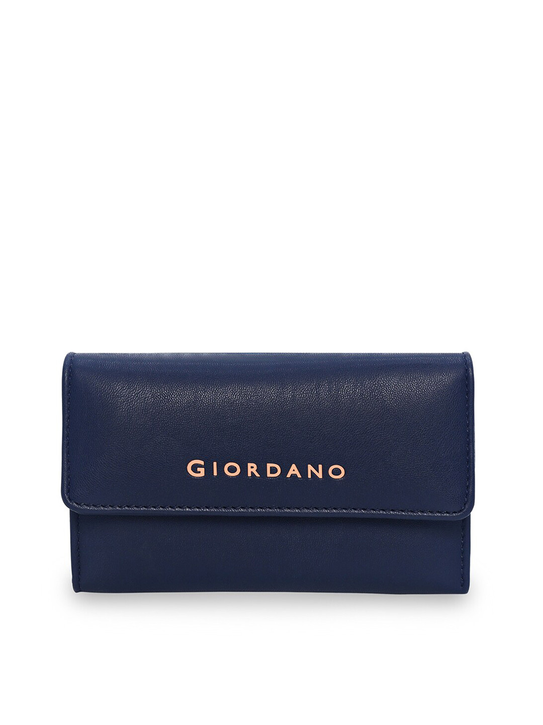 Buy GIORDANO Women Navy Blue PU Two Fold Wallet - Wallets for Women ...