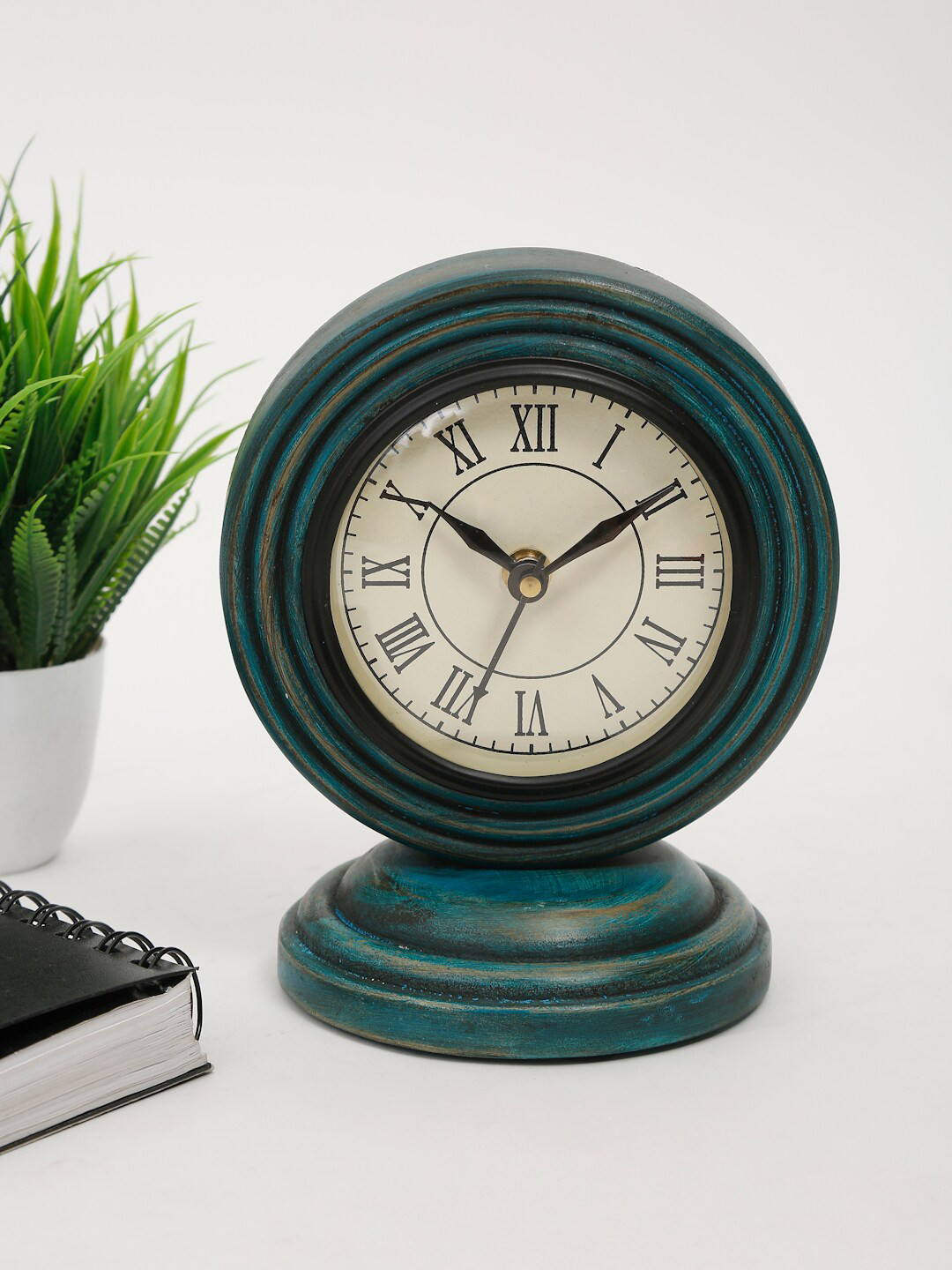 Buy Fabindia Blue Traditional Table Clock - Clocks for Unisex 15476394 ...