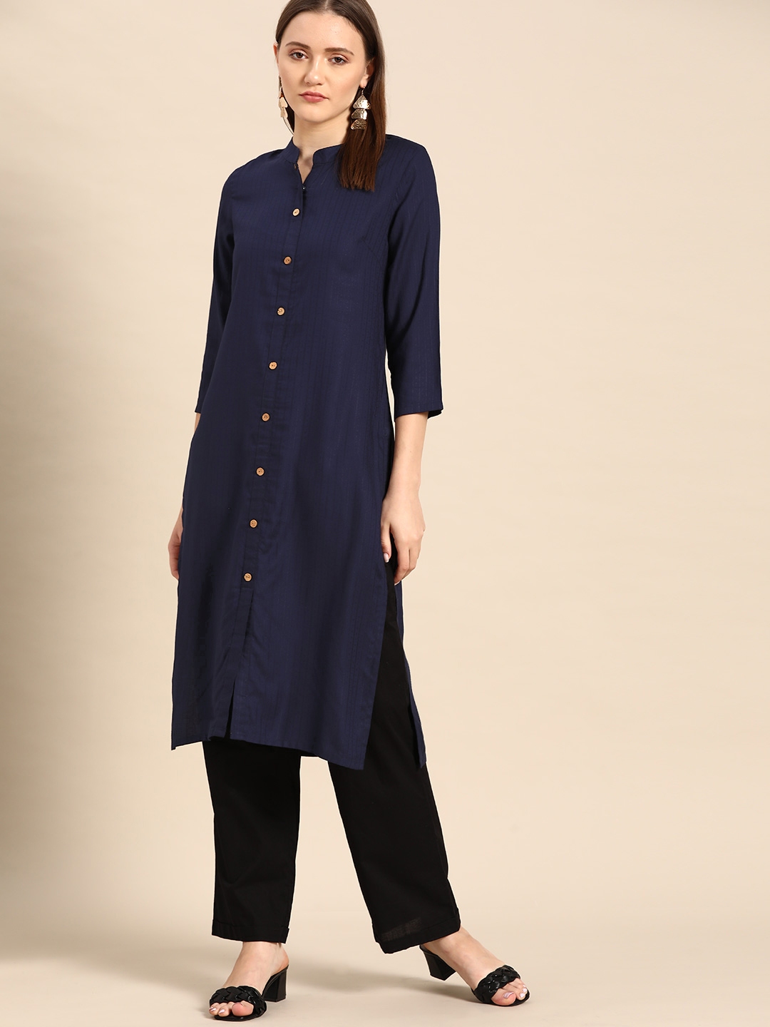 Buy Anouk Women Navy Blue Solid Kurta - Kurtas for Women 15494662 | Myntra Buy Anouk Women Navy Blue Solid Kurta - Kurtas for Women 15494662 | Myntra