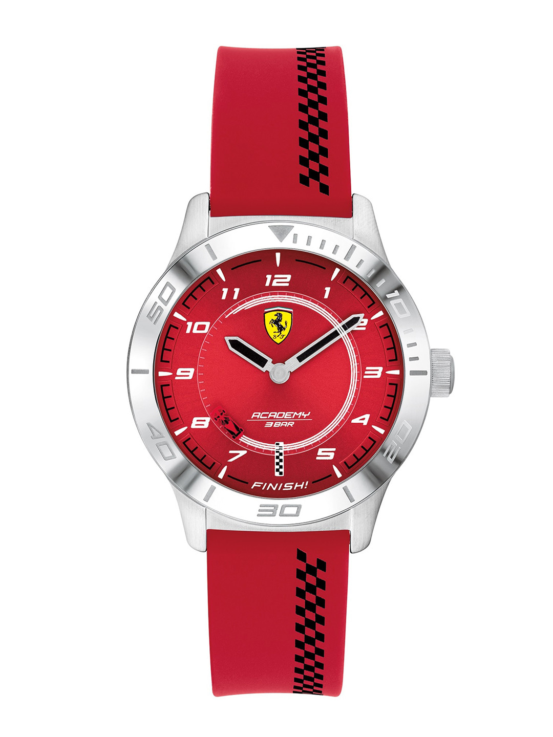 Buy SCUDERIA FERRARI Men Red Brass Dial & Red Straps Analogue Watch ...