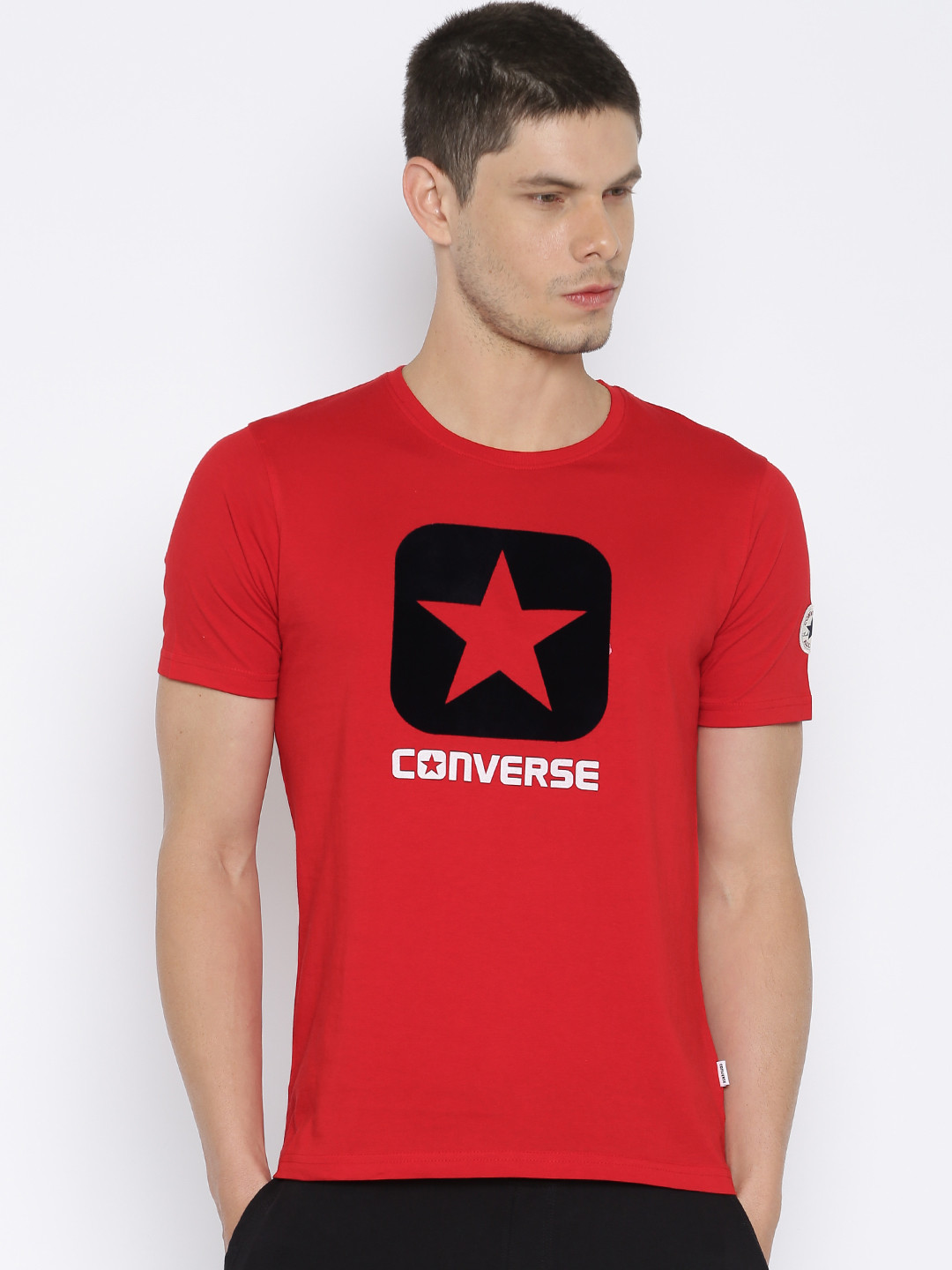 Buy Converse Men Red Printed T Shirt - Tshirts for Men 1549515 | Myntra