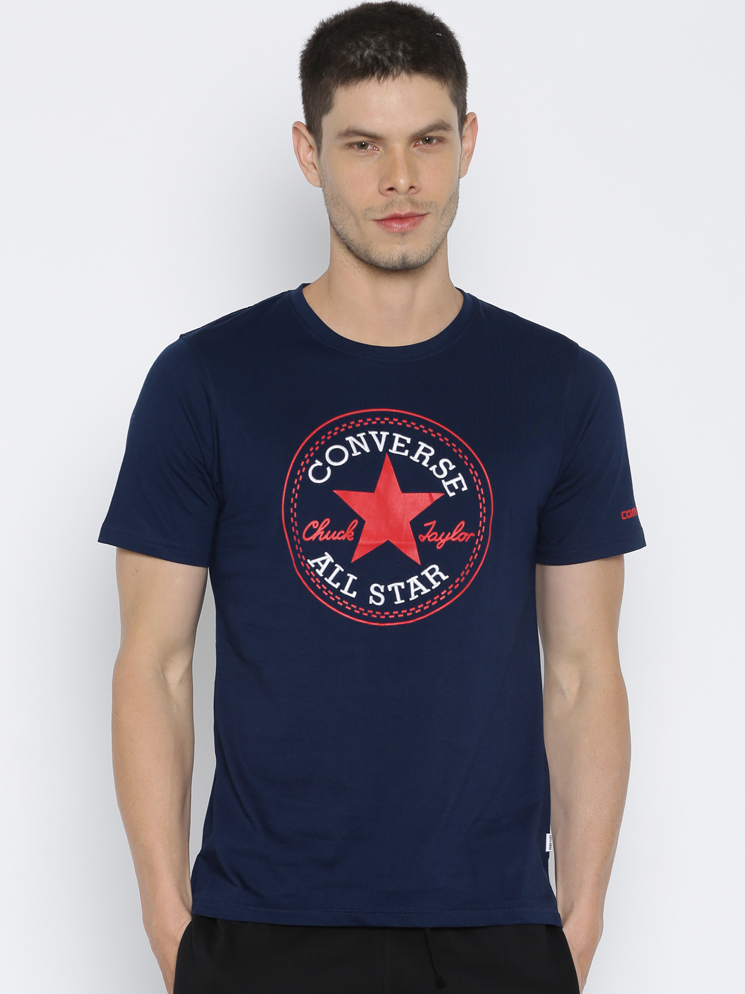 Buy Converse Men Navy Blue Printed T Shirt - Tshirts for Men 1549524 ...