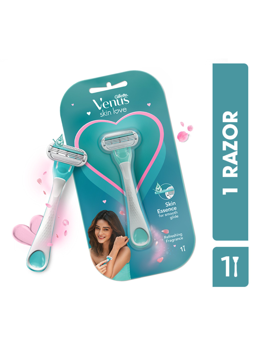 Buy Gillette Venus Skin Love Razors With Skin Essence Blue & White ...