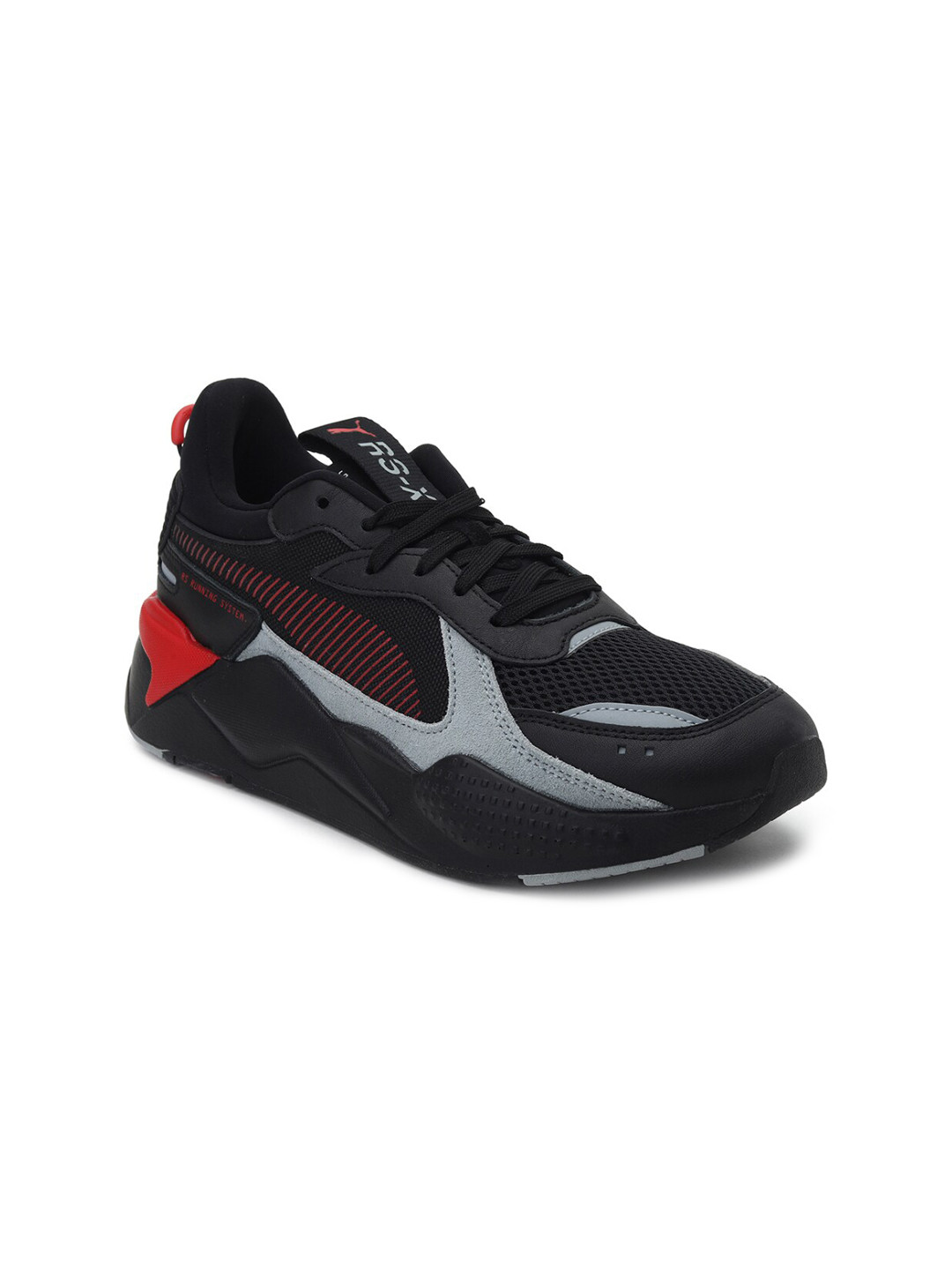 Buy Puma Unisex Black & Red Colourblocked Reinvention Unisex Sneakers ...