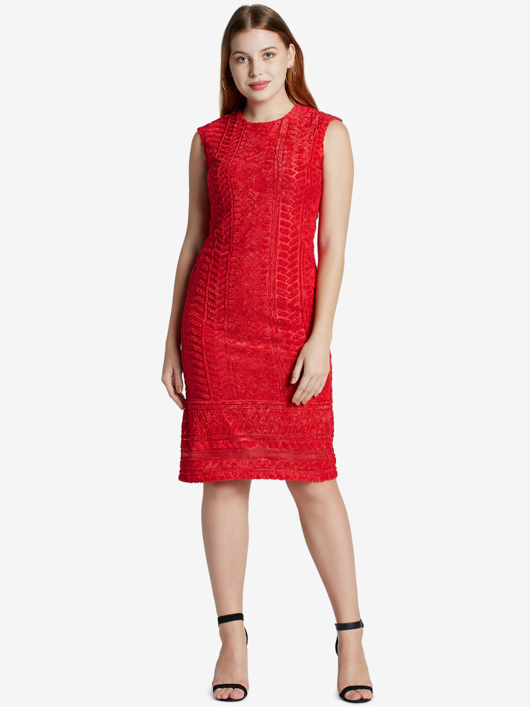 Buy Emmyrobe Red Sheath Dress - Dresses for Women 15511578 | Myntra