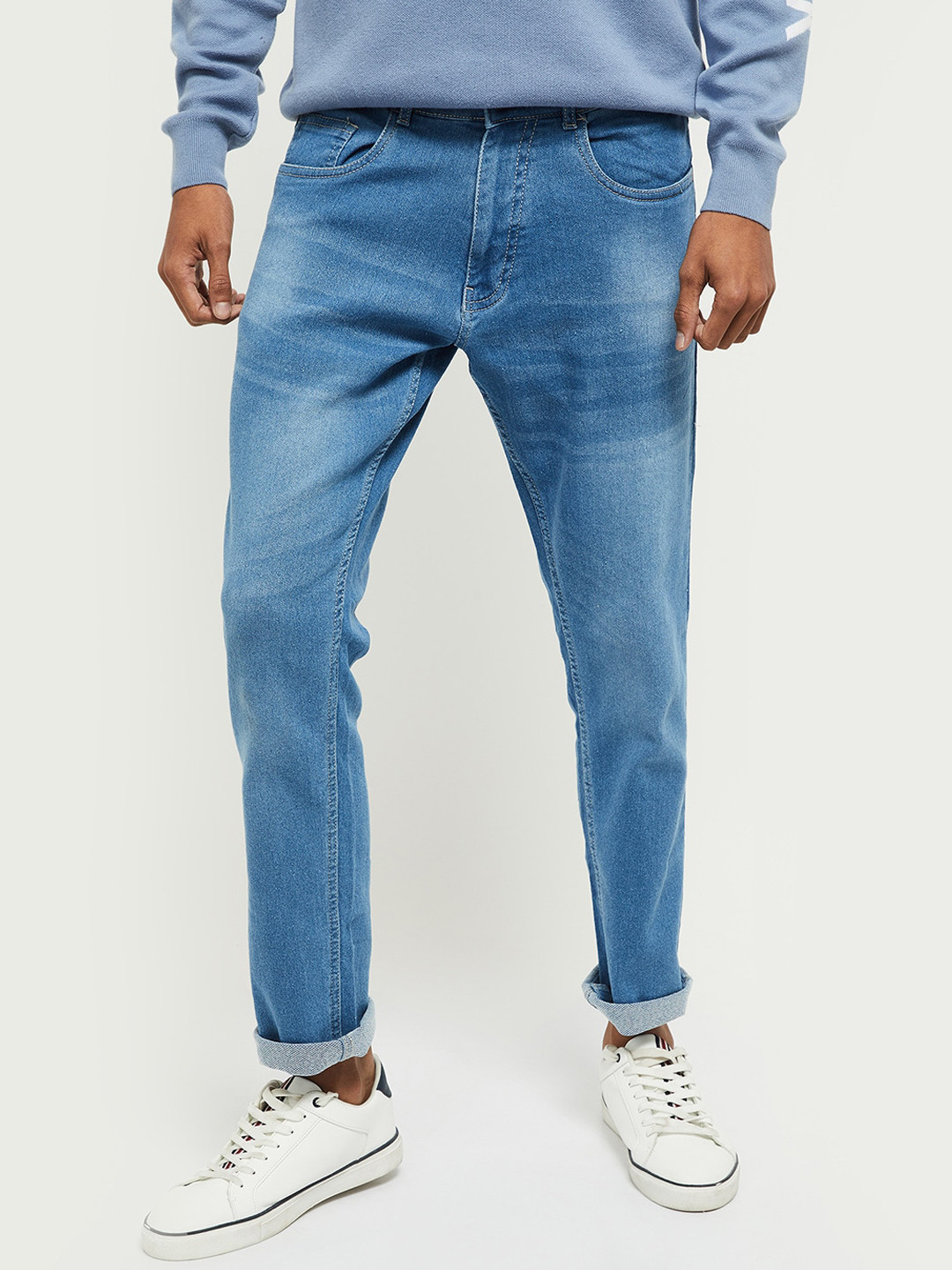 Buy Max Men Blue Heavy Fade Jeans - Jeans for Men 15512506 | Myntra