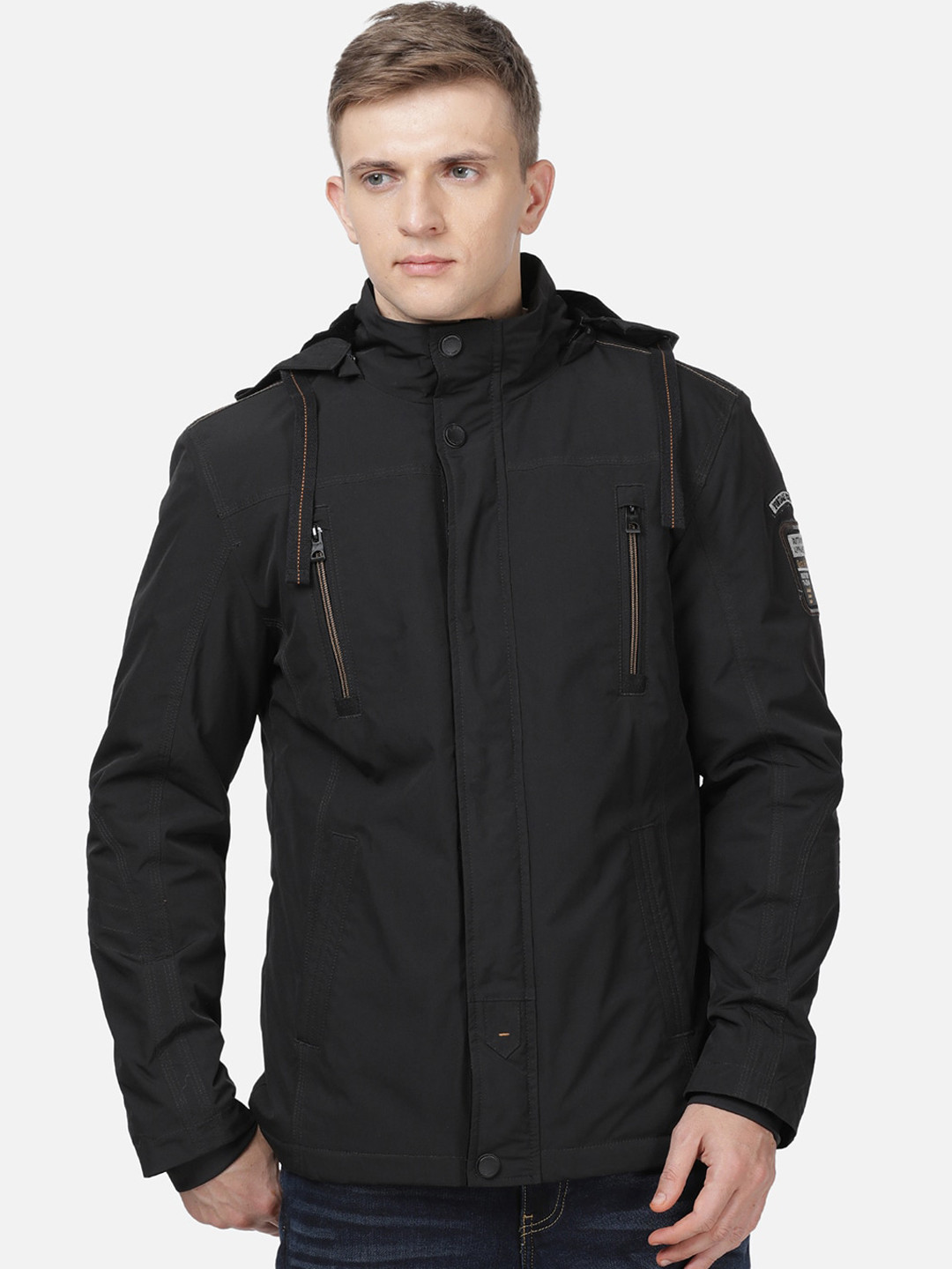 Buy T Base Men Black Lightweight Padded Jacket - Jackets for Men ...