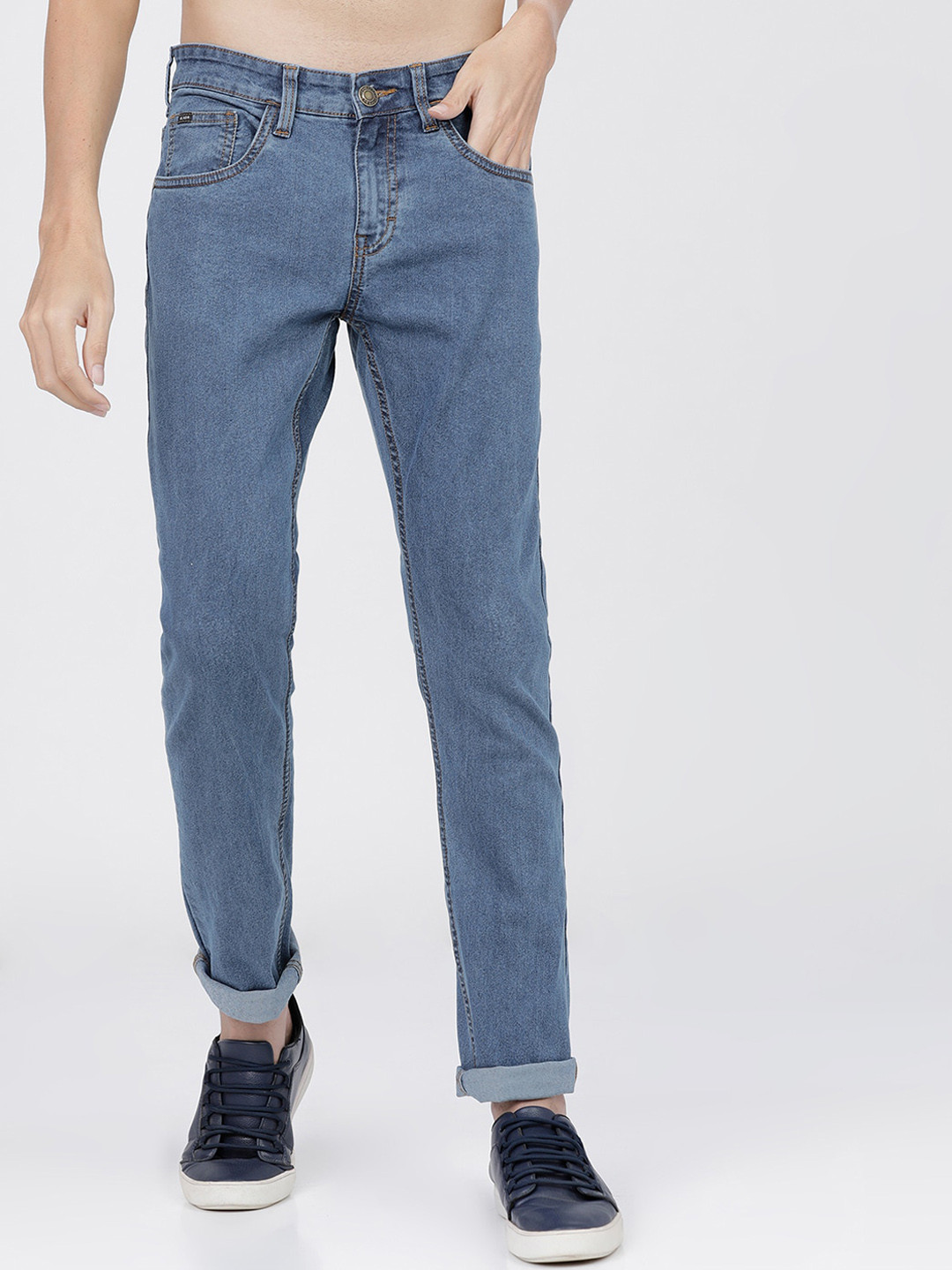 Buy HIGHLANDER Men Blue Slim Fit Stretchable Jeans - Jeans for Men ...
