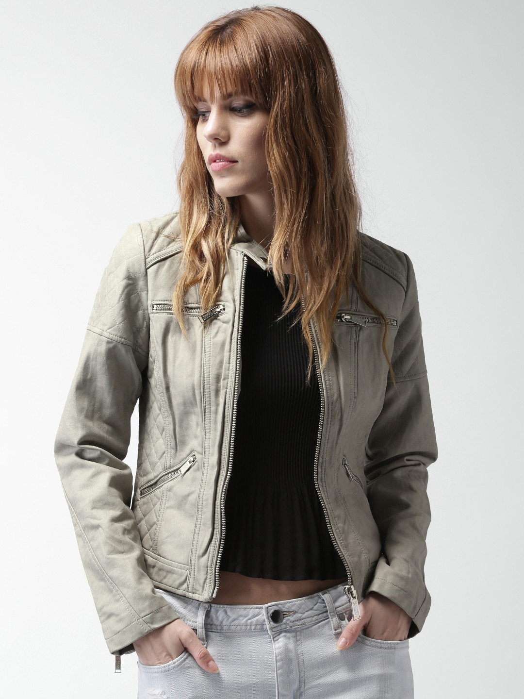 Buy ALCOTT Grey Jacket - Jackets for Women 1552081 | Myntra