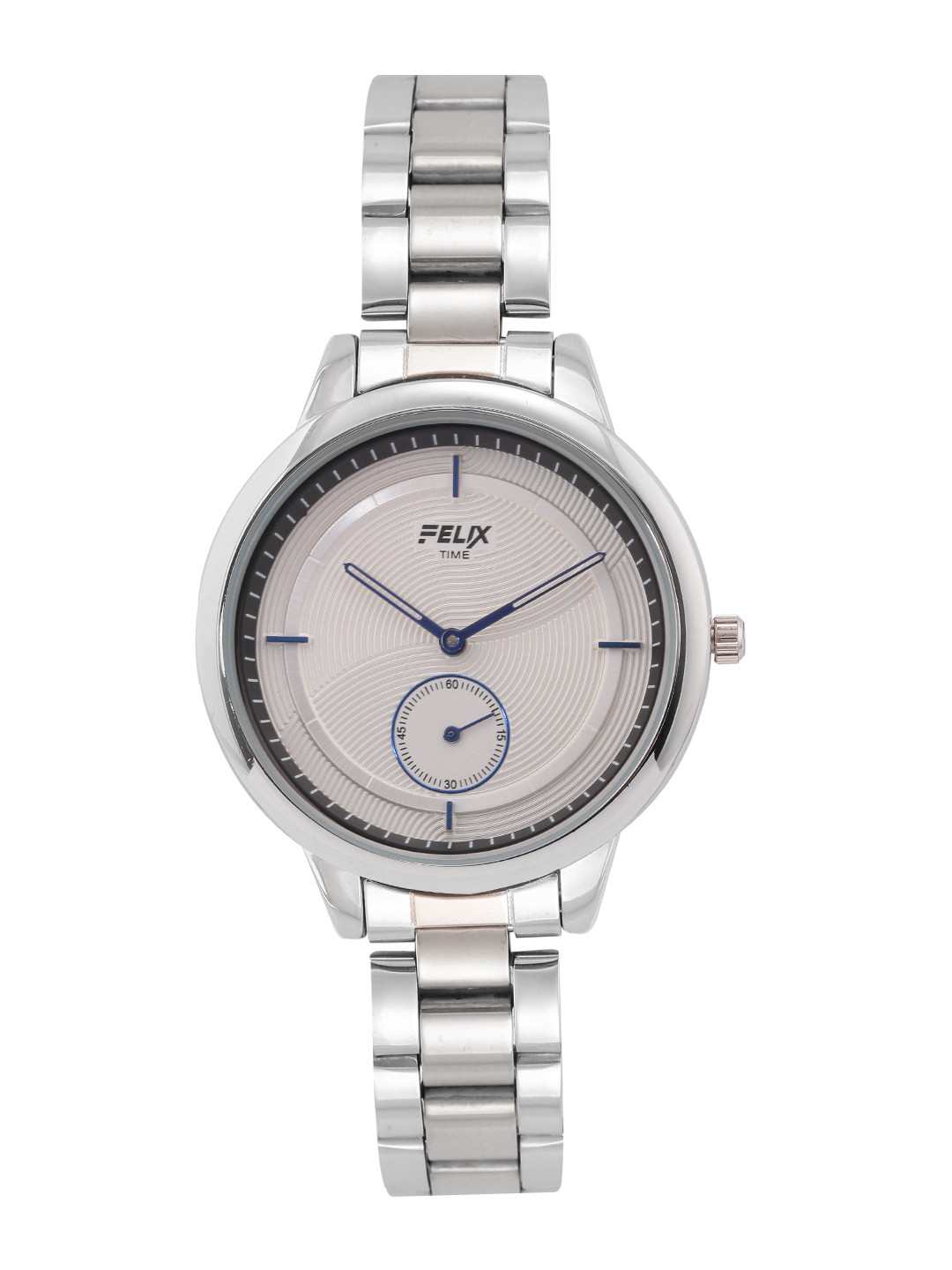 Buy FELIX Women White & Sliver Toned Bracelet Style Analogue Watch ...