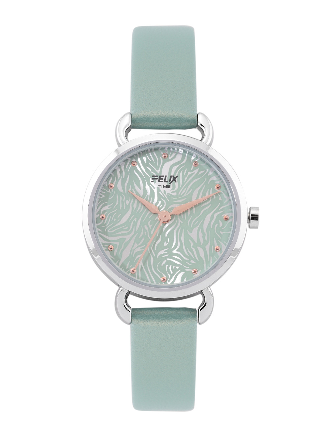 Buy FELIX Women Green Leather Straps Analogue Watch F90547LGE - Watches ...