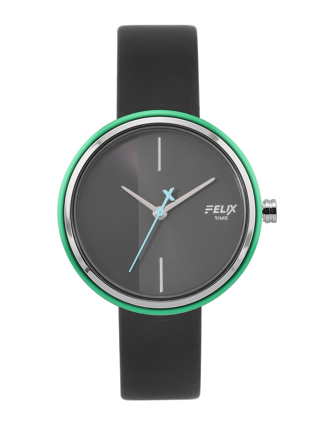 Buy FELIX Women Black Leather Analogue Watch F9076LBK - Watches for ...