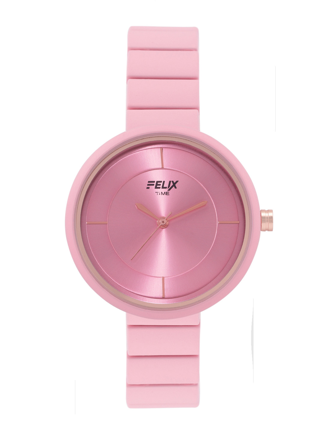 Buy FELIX Women Pink Ceramic Bracelet Style Analogue Watch F90397LPI ...