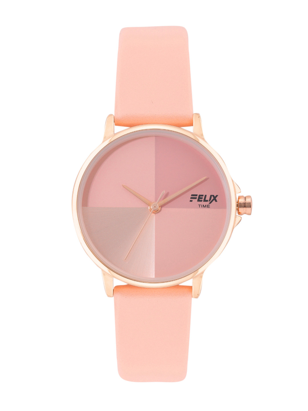 Buy FELIX Women Pink Dial & Leather Strap Analogue Watch F90172LPI ...