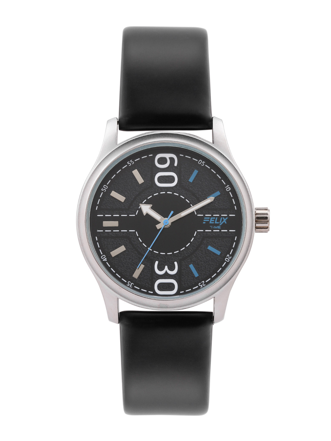 Buy FELIX Men Black Leather Analogue Watch F90520GBL - Watches for Men ...