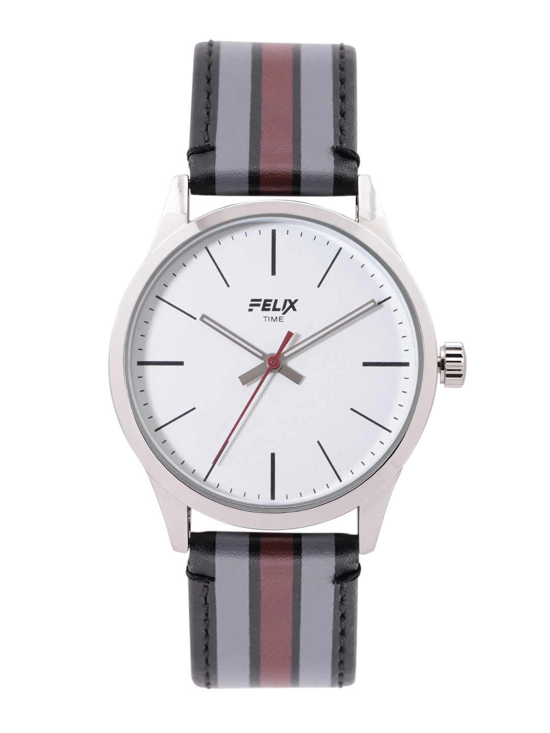 Buy FELIX Men White Leather Straps Analogue Watch F902GBKW - Watches ...
