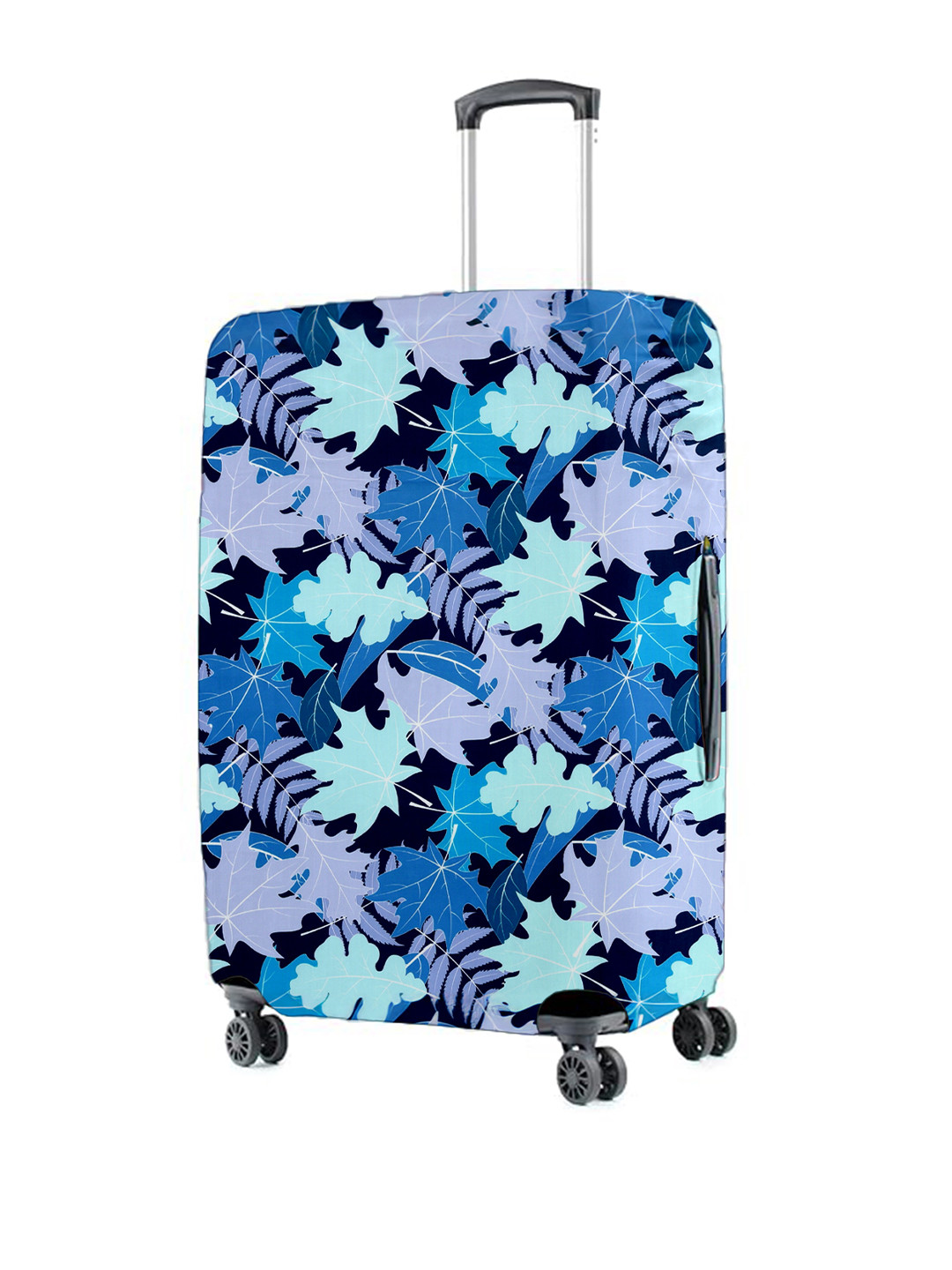 Buy Cortina Blue Printed Protective Medium Trolley Bag Cover - Travel ...