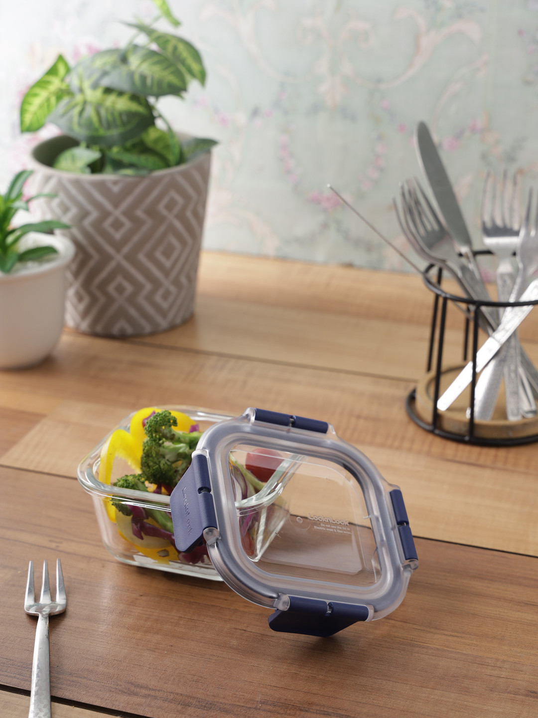 Buy Lock & Lock Transparent Square Leak Proof Heat Resistant Glass ...