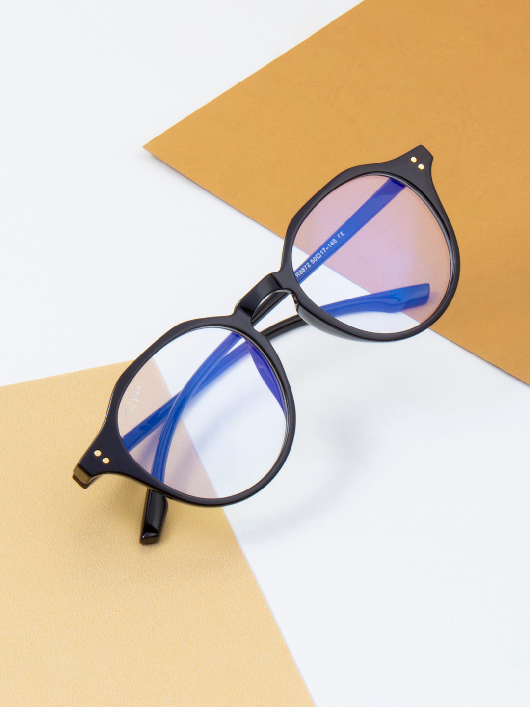 Buy Ted Smith Unisex Black Full Rim Round Frames TSI8872_BLK - Frames ...