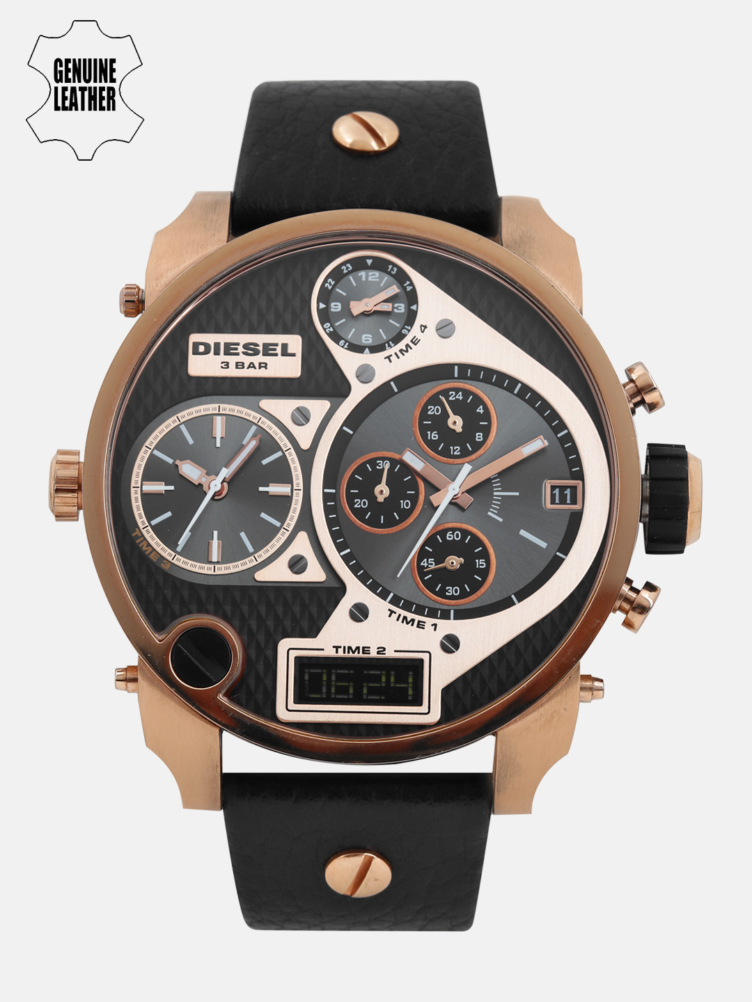 Buy DIESEL Men Black Analogue And Digital Watch DZ7261I - Watches for ...