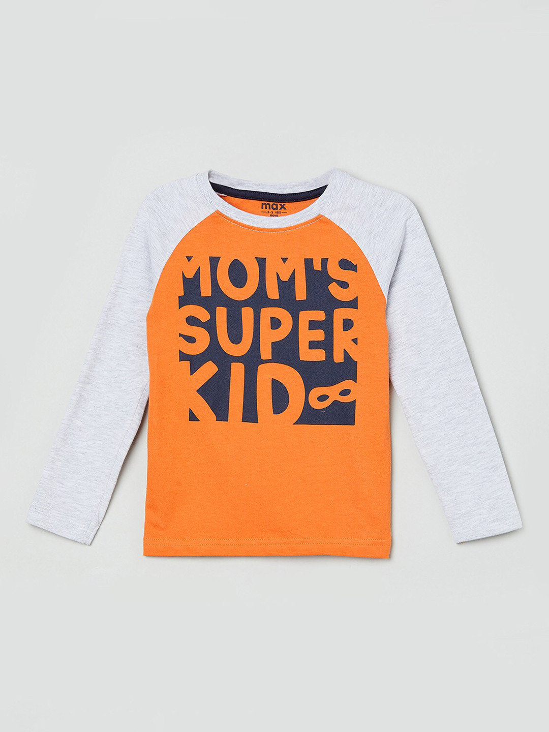 Buy Max Boys Rust Orange Colourblocked Cotton Shirt - Tshirts for Boys ...