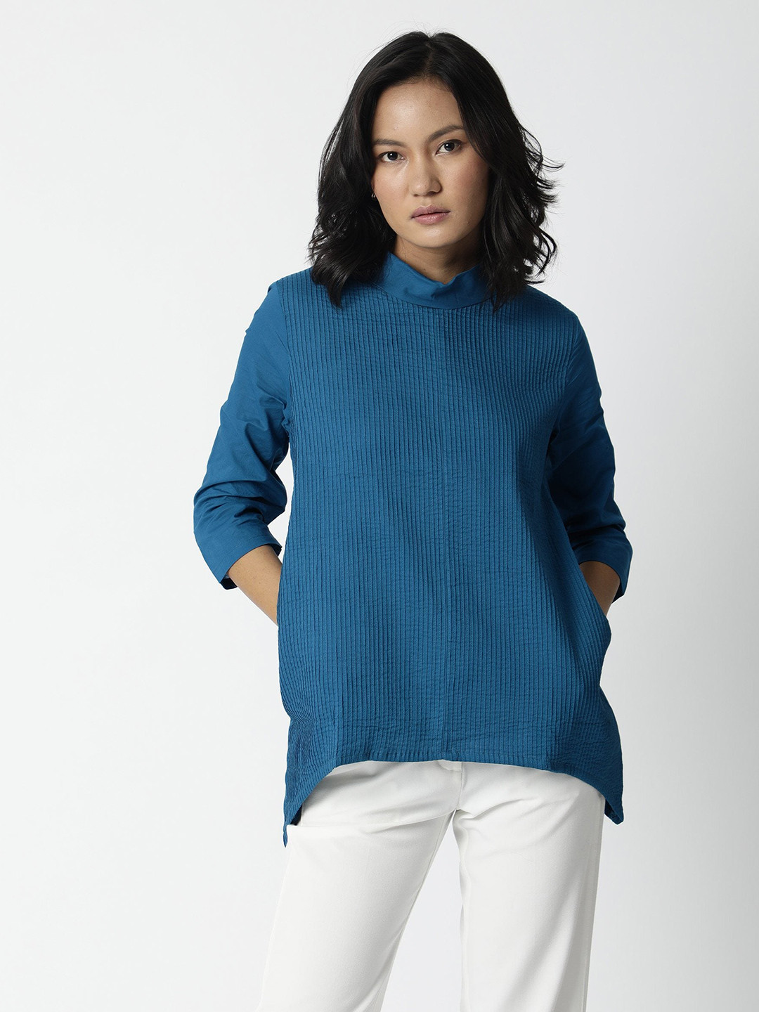 Buy RAREISM Blue High Low Top - Tops for Women 15552702 | Myntra