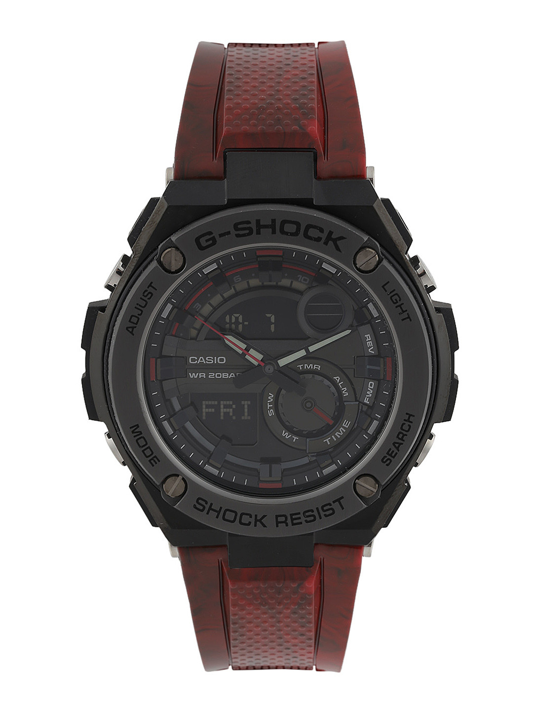 Buy CASIO G Shock Men Gunmetal Toned Multifunction Analogue & Digital ...