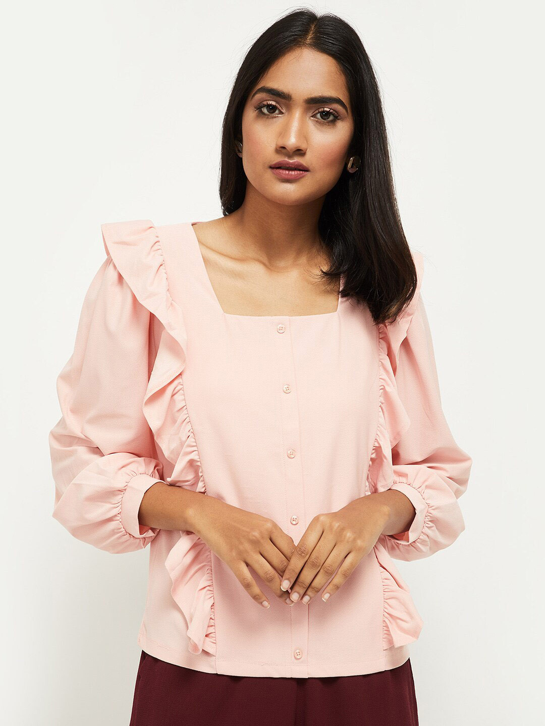 Buy Max Woman Pink Regular Top - Tops for Women 15562694 | Myntra