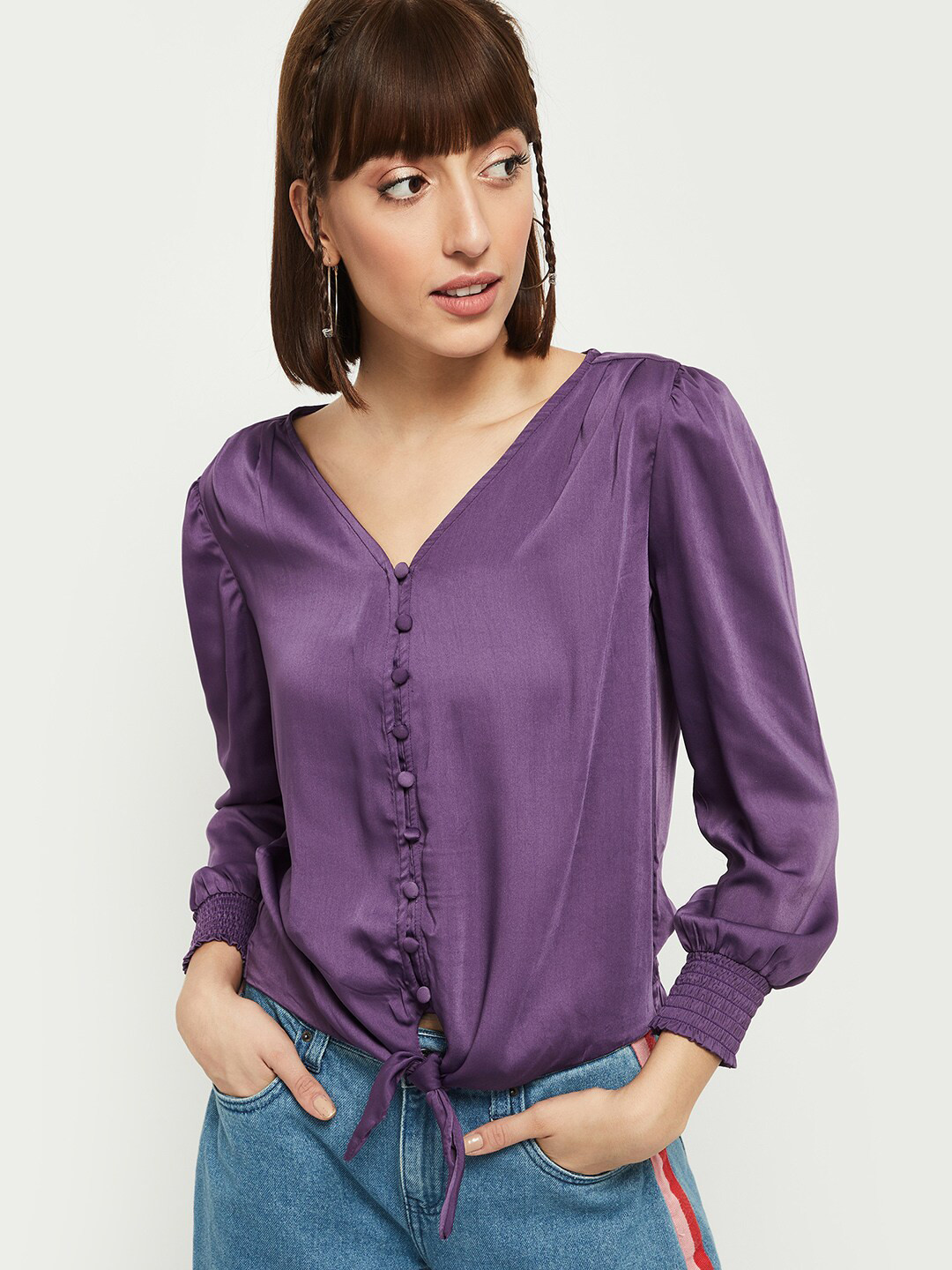 Buy Max Woman Purple Top - Tops for Women 15562736 | Myntra