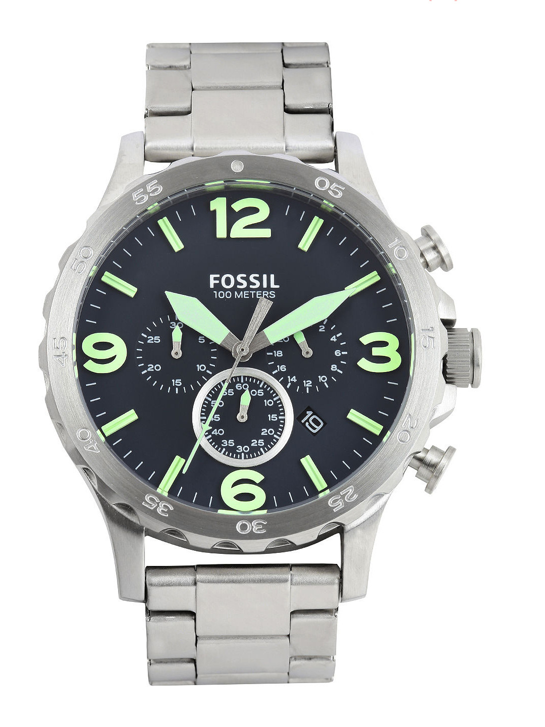 Buy Fossil Men Charcoal Grey Dial Chronograph Watch JR1499 - Watches ...