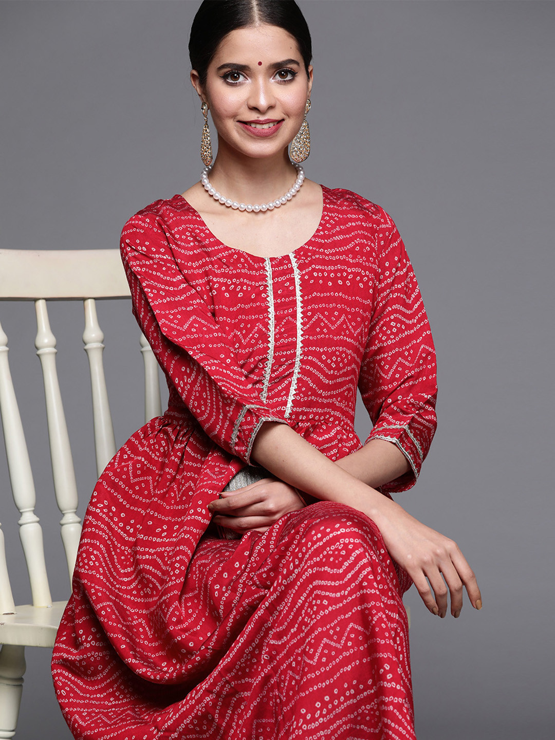 Buy Libas Maroon Ethnic Maxi Dress - Ethnic Dresses for Women 15567522 ...