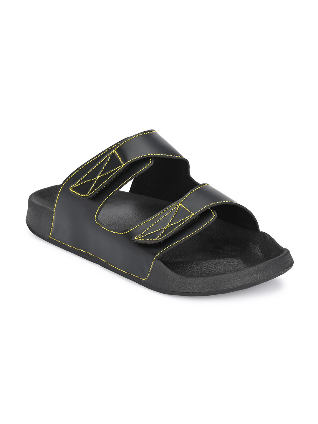 Buy AfroJack Men Black Comfort Sandals - Sandals for Men 15570332 | Myntra