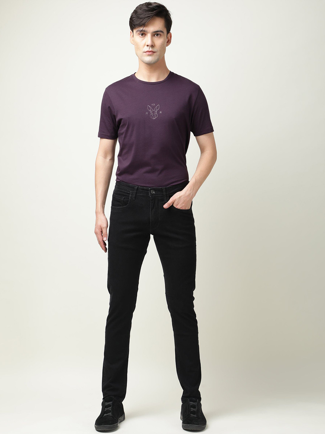 Buy RARE RABBIT Men Black Slim Fit Jeans - Jeans for Men 15575954 | Myntra