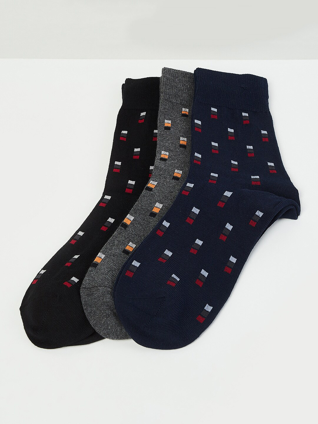 Buy Max Men Multi Pack Of 3 Ankle Length Socks - Socks for Men 15577460 ...