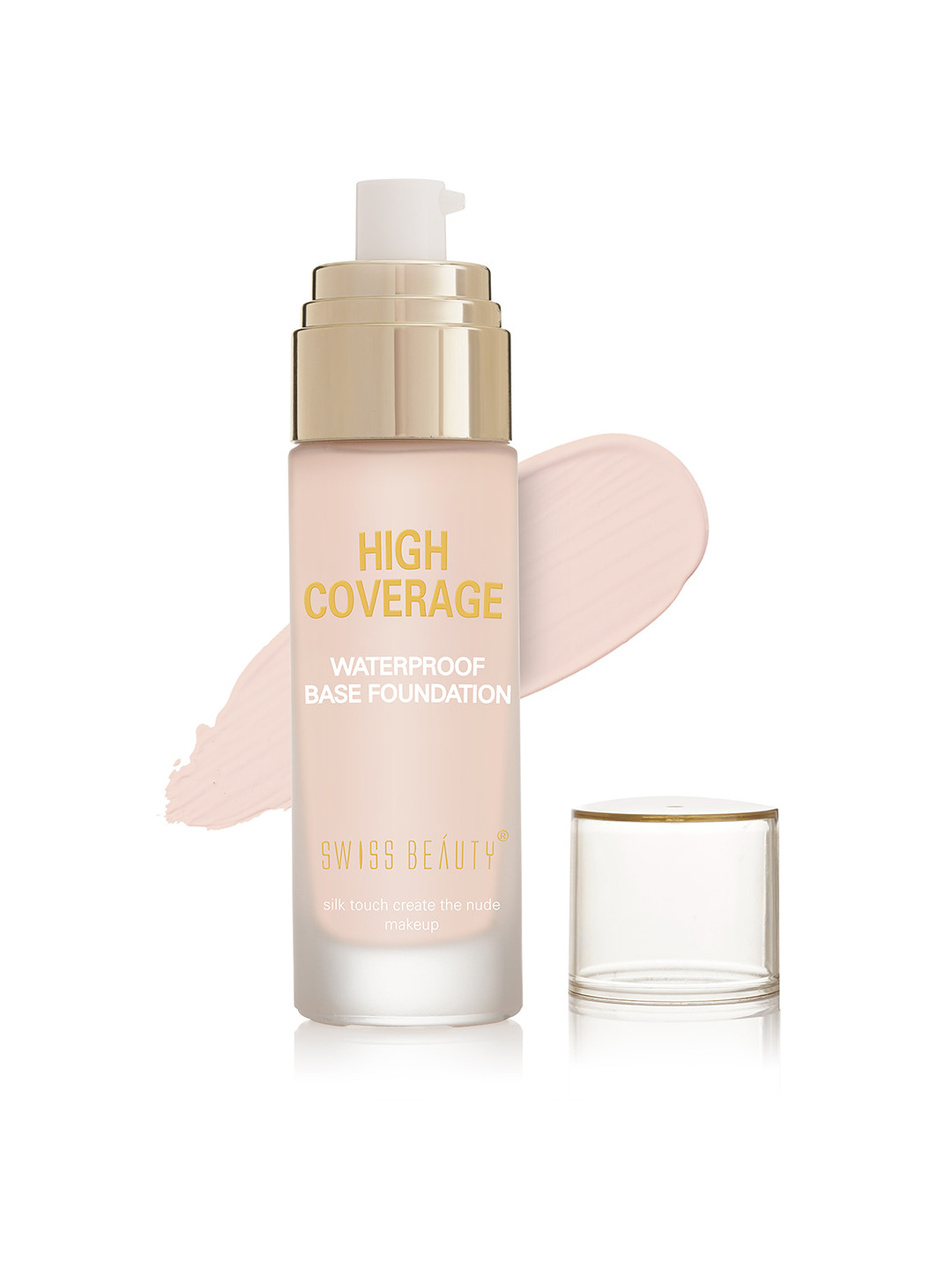 Buy SWISS BEAUTY High Coverage Waterproof Base Foundation Rose Blush 02 ...