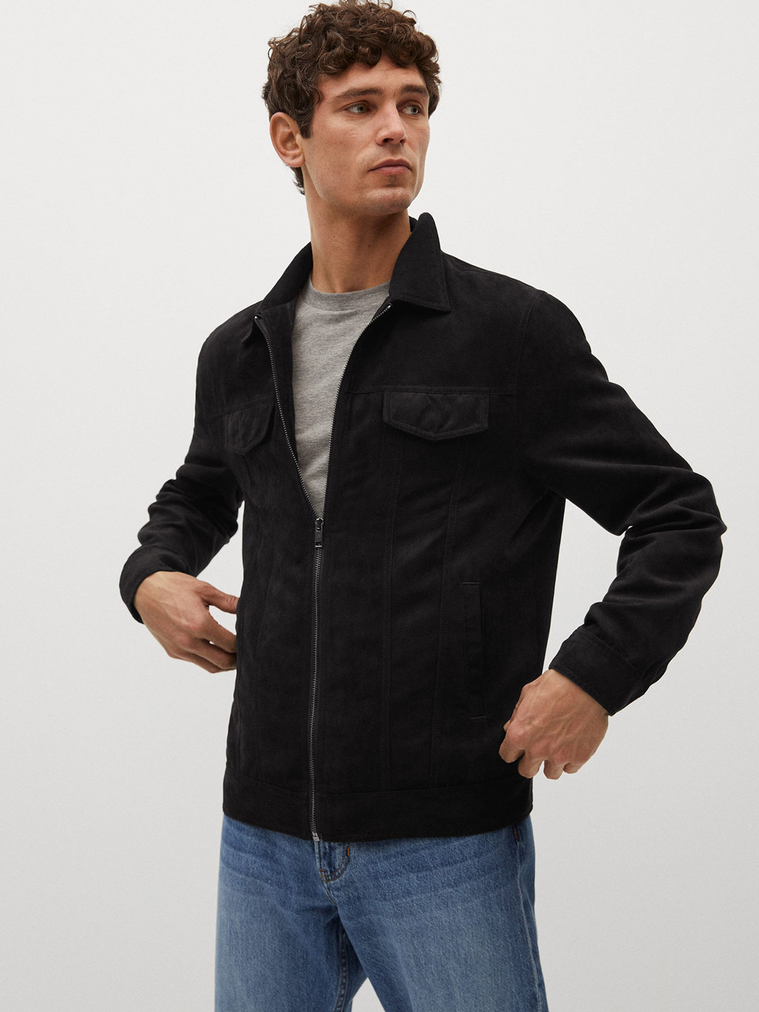 Buy MANGO MAN Black Solid Tailored Jacket - Jackets for Men 15585068 ...