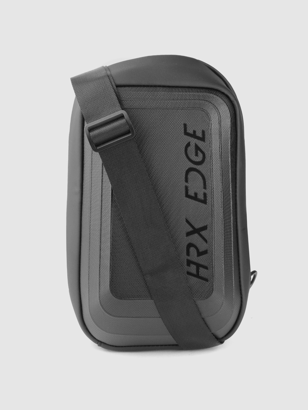 Buy HRX By Hrithik Roshan Unisex Black & Grey Textured Fanny Pack ...