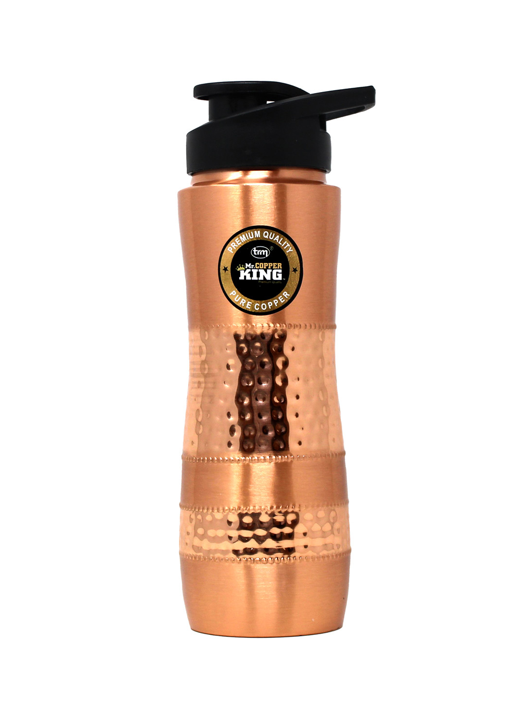 Buy MR. COPPER KING Copper Toned Textured Sipper Bottle 800ml - Water ...