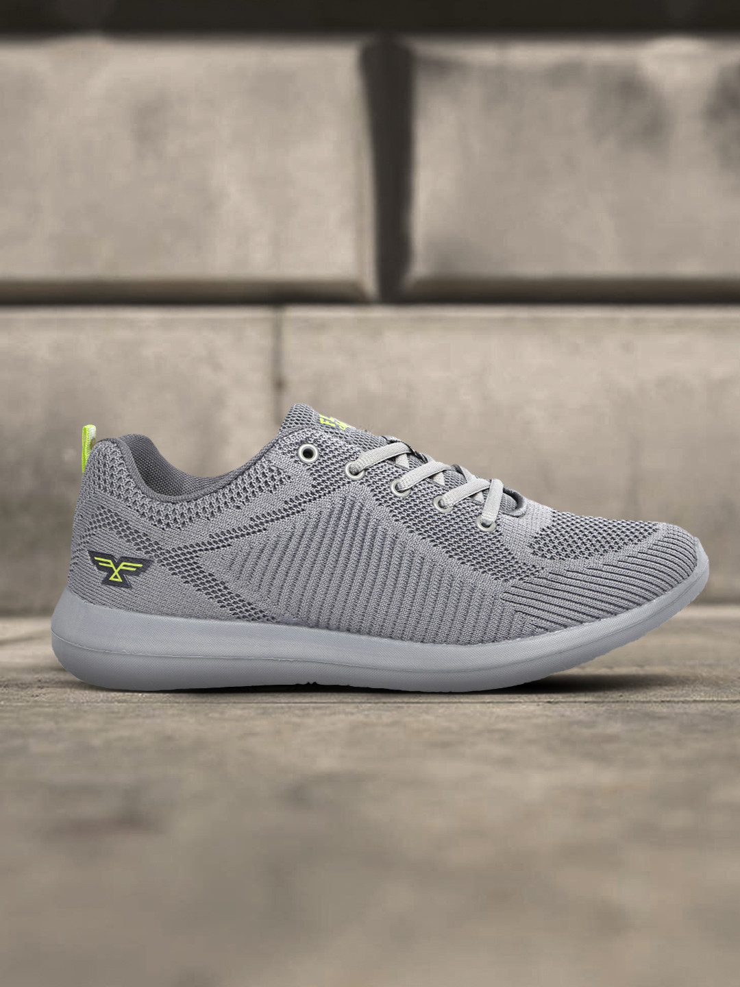 Buy Flying Machine Men Grey Solid Marwick Walking Shoes - Sports Shoes ...