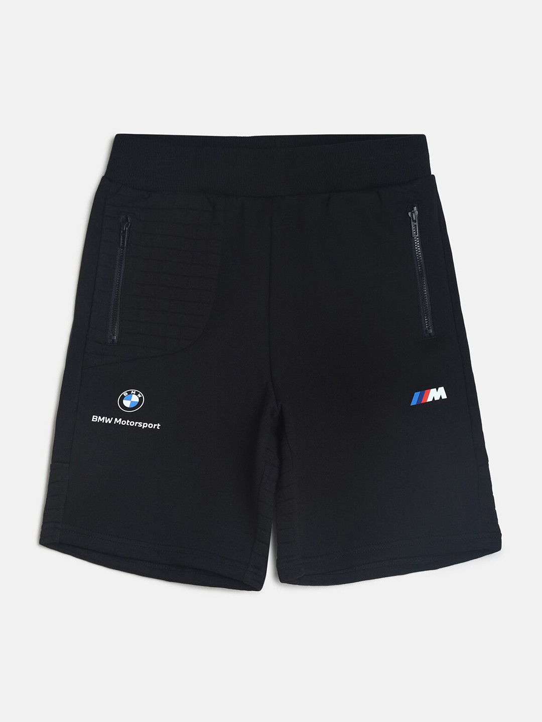 Buy Puma Men Black & White BMW M Motorsport Knitted Sweat Shorts ...