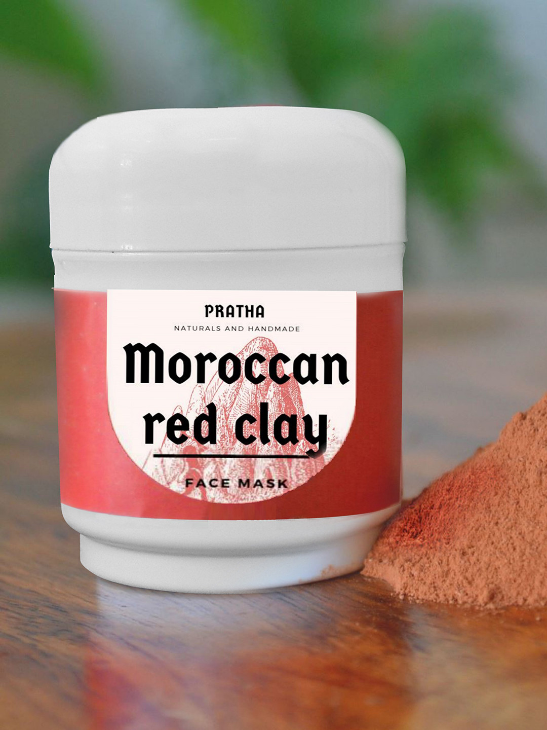 Buy Pratha Moroccan Red Clay Face Mask 50 G - Mask And Peel for Unisex ...
