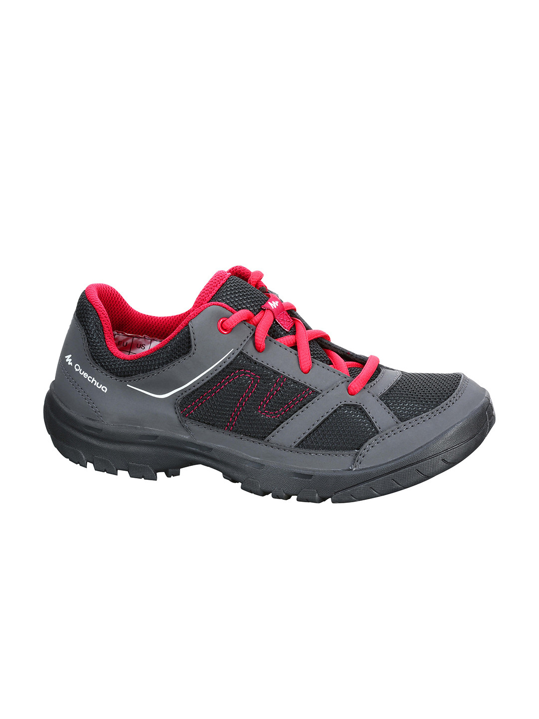 Buy Quechua By Decathlon Kids Pack Of 2 Grey Hiking Shoes MH100 JR ...