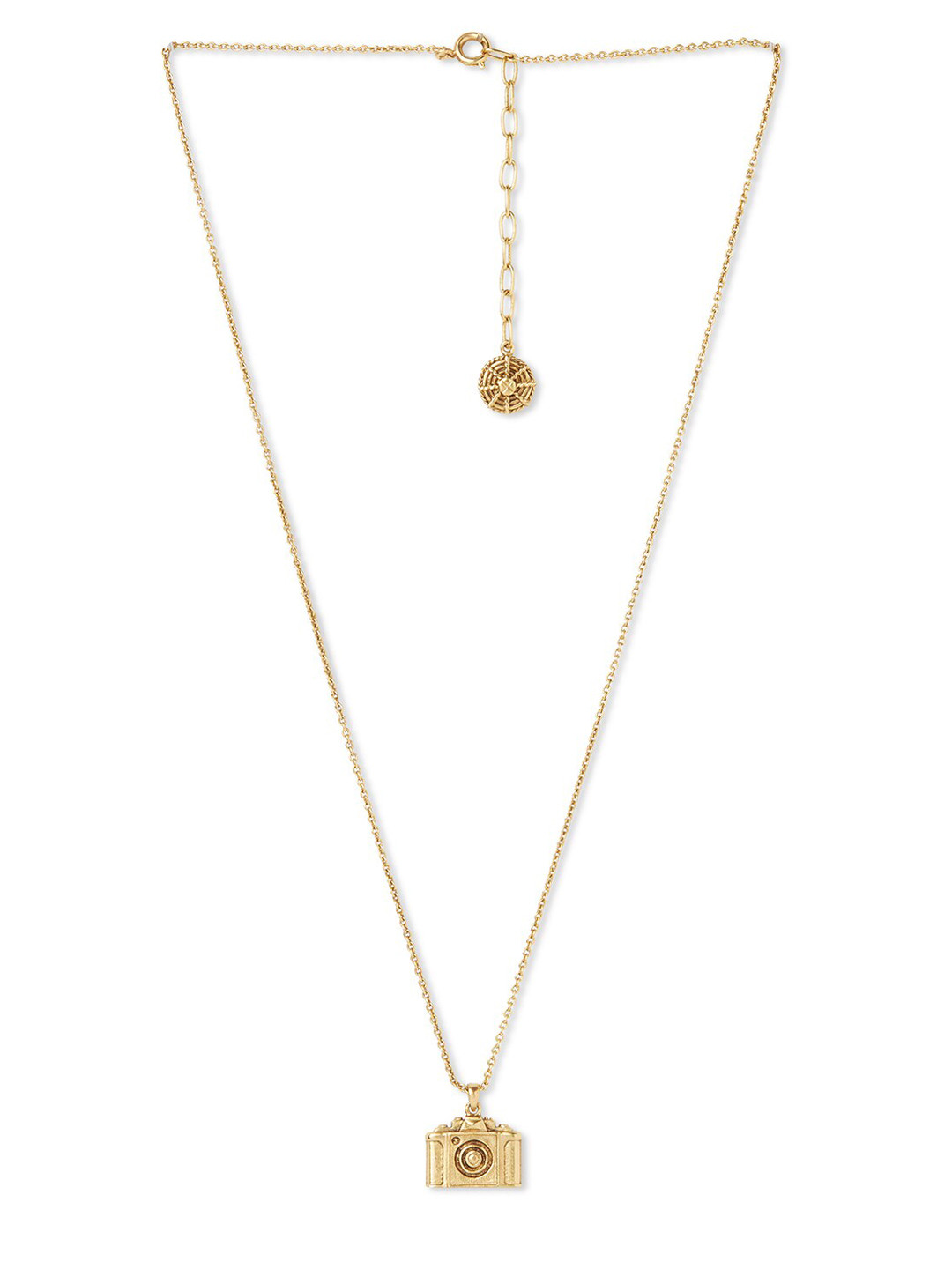 Buy Masaba Women Gold Toned Camera Pendant With Chain - Necklace And ...