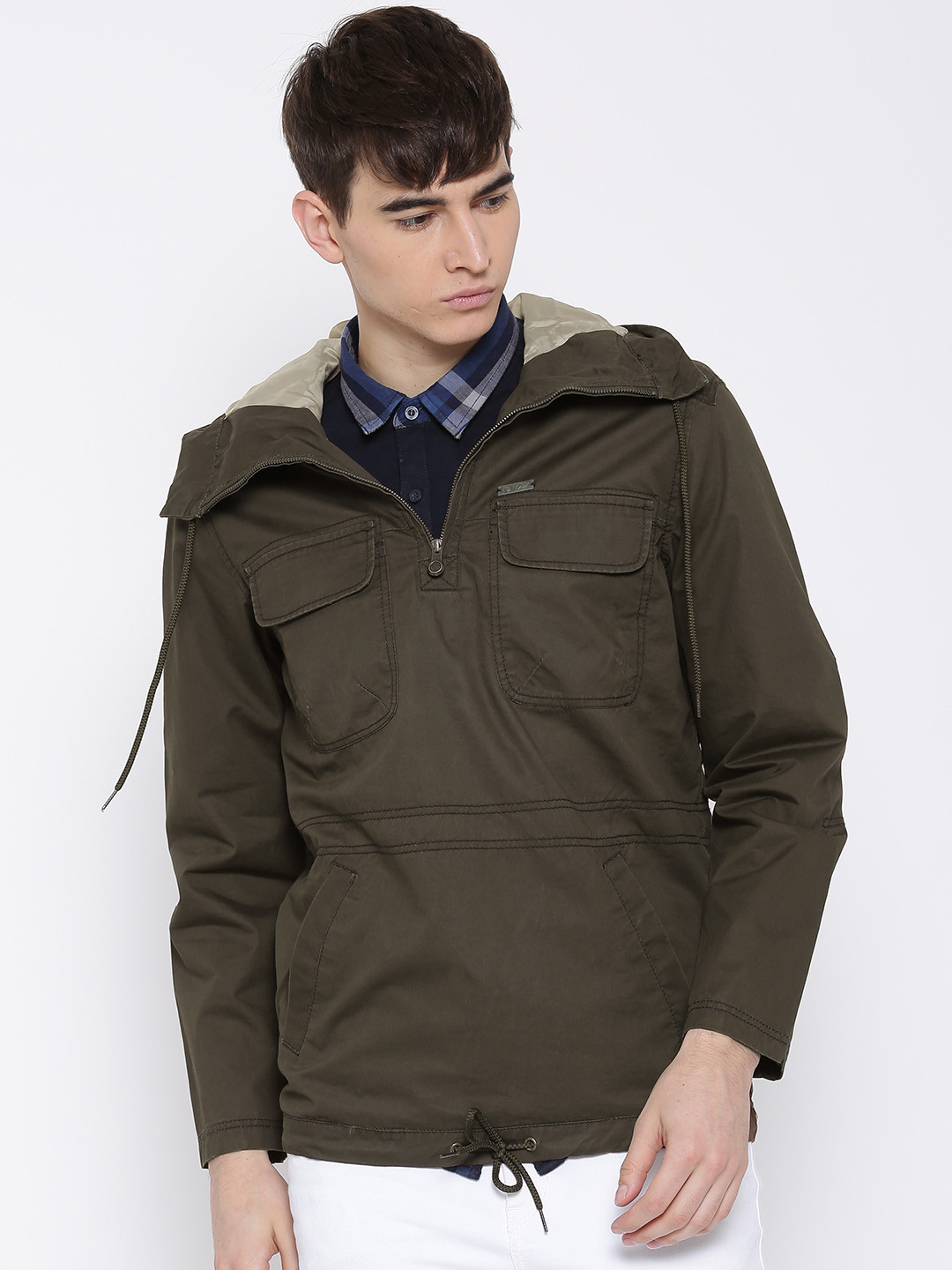 Buy Numero Uno Coffee Brown Hooded Jacket - Jackets for Men 1563499 ...