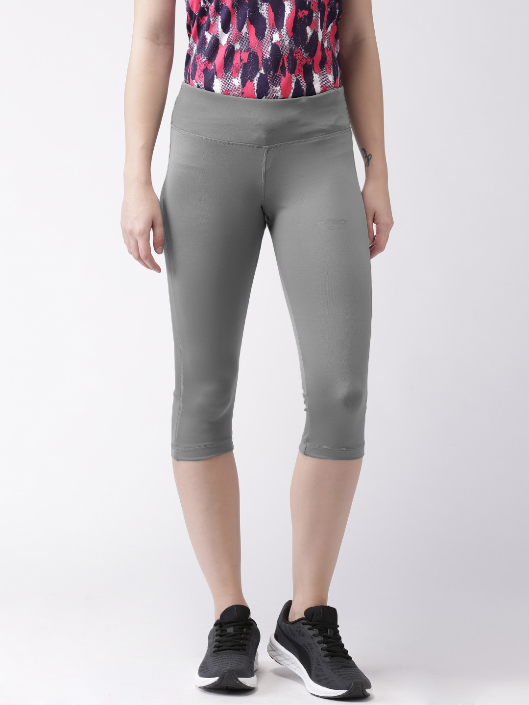 Buy 2GO Grey Training Capris - Capris for Women 1563500 | Myntra
