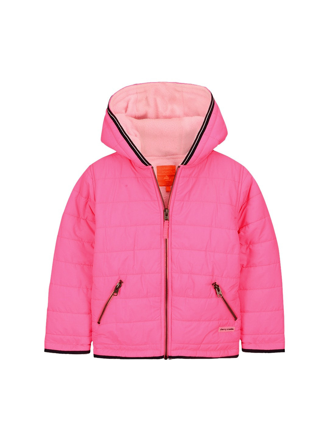 Buy Cherry Crumble Unisex Kids Pink Windcheater Puffer Jacket - Jackets ...