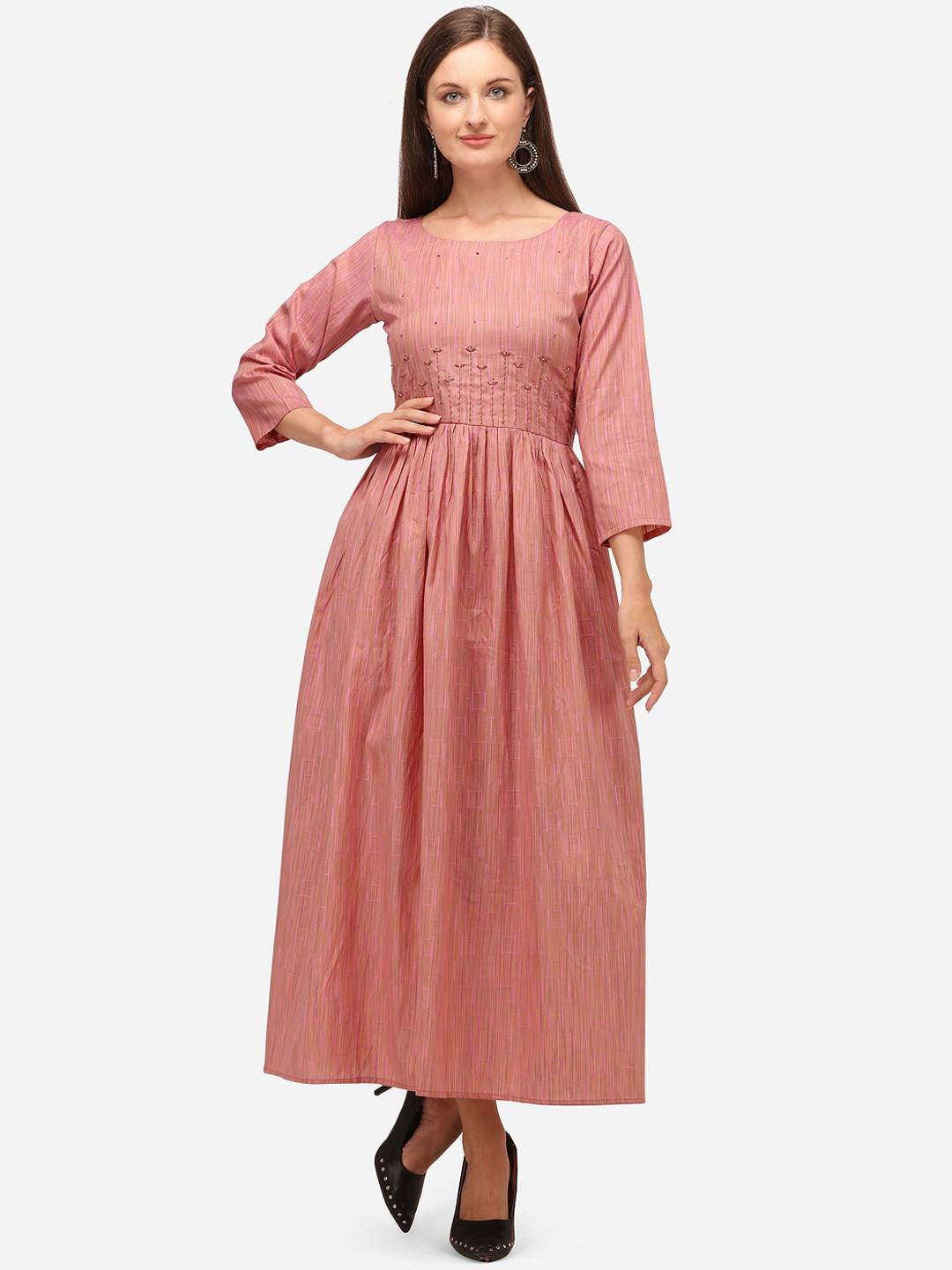 Buy RAISIN Pink Liva Maxi Dress - Ethnic Dresses for Women 15646842 ...
