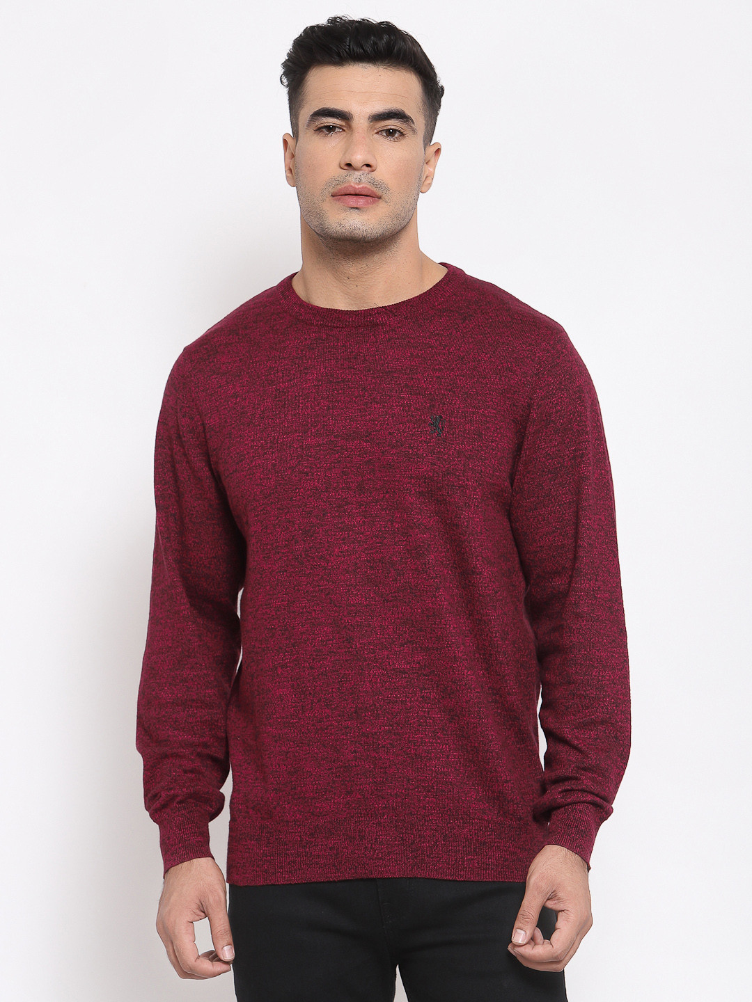 Buy Red Tape Men Red Solid Pullover - Sweaters for Men 15649166 | Myntra