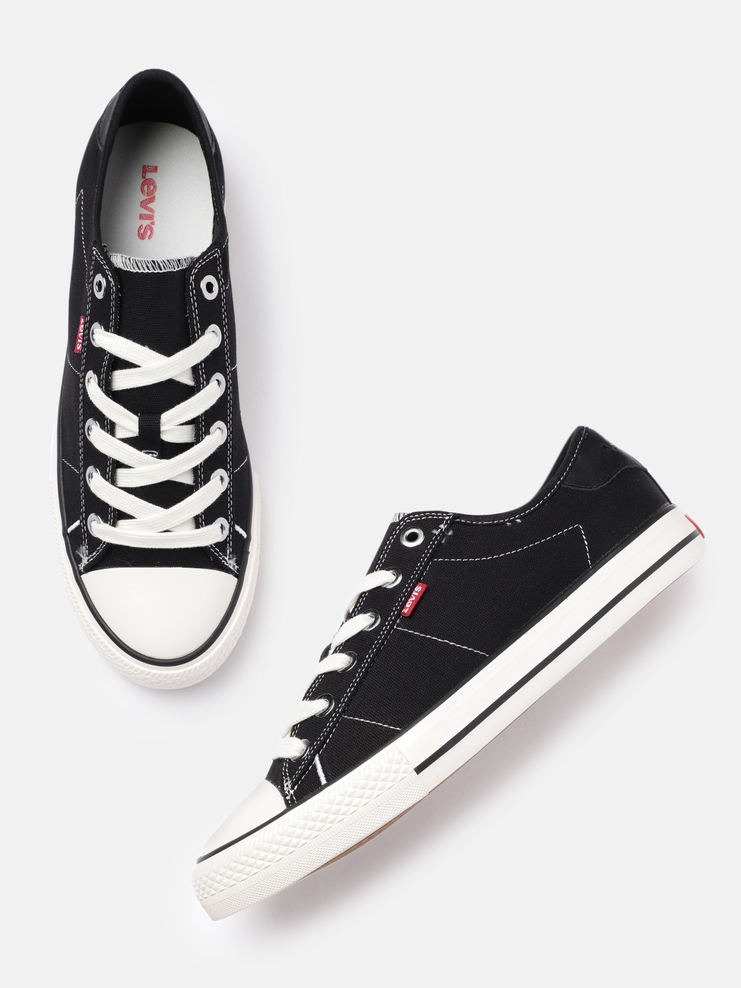 Buy Levis Men Black Henry Sneakers - Casual Shoes for Men 15650162 | Myntra